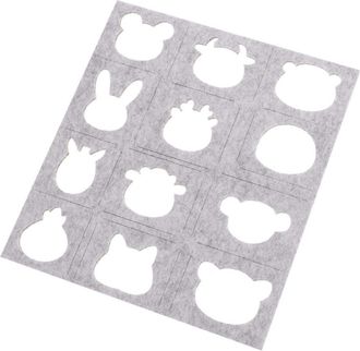 Supvox Wollfilz Applikationsform Selbstgemacht Filzvorlage f&uuml;r Handarbeiten und Kleidung Filzrobuste Nadelfilz Schablone Platzsparend und Kinderfreundlich