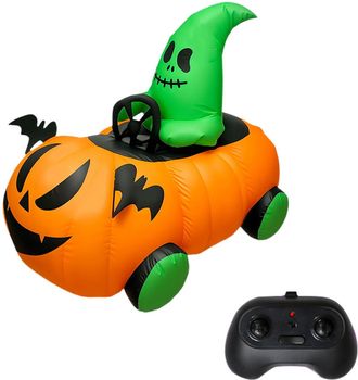 Generic Halloween-Auto - Riesen-Display für den Garten, Dekoration für Urlaubswohnräume | Creative Light Up Fairy Scene Toy Prop, Remote Controlled Aufblasbar