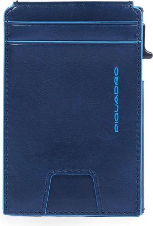 Piquadro unisex, Accessoires, Bleu, Taille: ONE Size Porte-cartes pop-up avec fen&ecirc;tre didentification &agrave; rabat