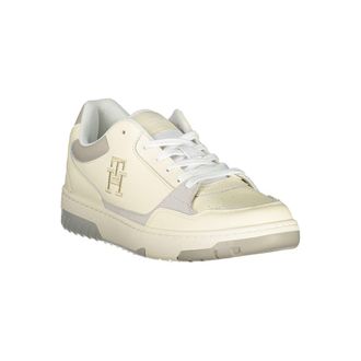 Tommy Hilfiger Logo-Embroidered Sneakers - Beige