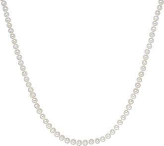 Valero Pearls Halskette - Sterling Silber Perlen-Kette S&uuml;&szlig;wasser-Zuchtperle - Gr. unisize - in Wei&szlig; - f&uuml;r Damen