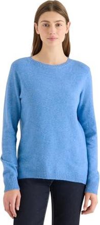 Cecil Pull Doux de Couleur Unie Bleu Fontaine chin&eacute; XXL