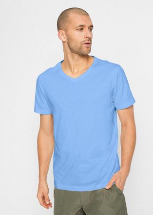 Bonprix T-Shirt (Packung, 5-tlg) regular fit Schnitt, Kurzarm, V-Ausschnitt