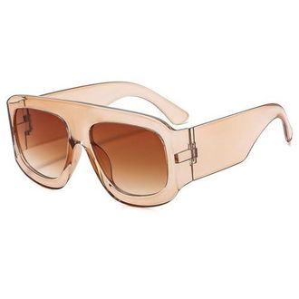 Generic Lunettes De Soleil Carr&eacute;es &Agrave; Grande Monture For Hommes Et Femmes, Tendance, For Lext&eacute;rieur, Les F&ecirc;tes La Conduite(Brown)