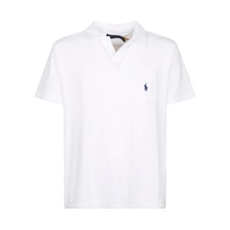 Ralph Lauren Homme, Tops, Blanc, Taille: XL Knit Polo