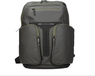 Piquadro Sacs &Agrave; Dos Et Besaces Piquadro Pour Homme En Tissu Vert/Gris Fonc&eacute;