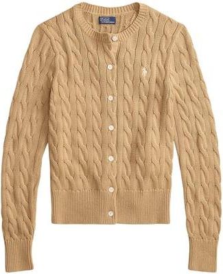 Polo Ralph Lauren Cardigan cintr&eacute; torsad&eacute; en coton