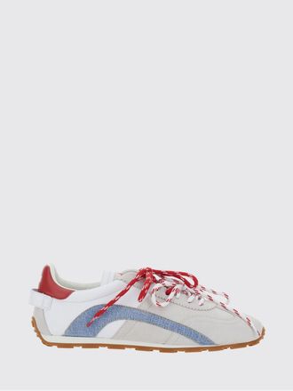 Dsquared2 Baskets basses en cuir de veau et denim avec logo &agrave; larri&egrave;re