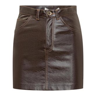 Nineminutes Eco Mini Rock - - Skirts - Damen - Braun - 2XS