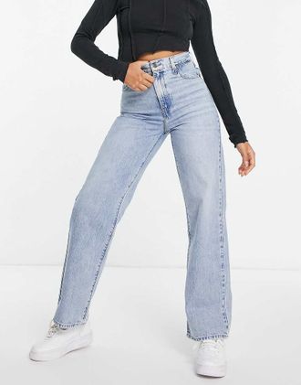 Levi's Jean droit taille haute - Bleu clair d&eacute;lav&eacute;