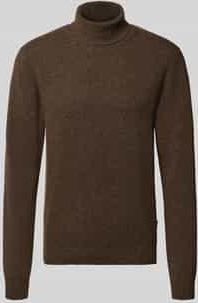Casual Friday Slim Fit Rollkragenpullover aus Woll-Mix Modell Karl