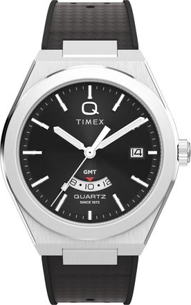 Timex Uhren - Quarz-Analoguhr Q Timex Continental Gmt - Gr. unisize - in Schwarz - f&uuml;r Damen
