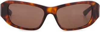 Balenciaga Tuesday Sonnenbrille mit eckigem Gestell - Braun