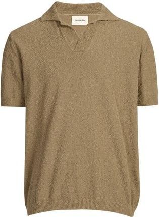 Saison 1865 Polo Hula &agrave; manches courtes en coton m&eacute;lang&eacute;