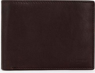 Le Tanneur Portefeuille horizontal zippé 2 volets en cuir huilé