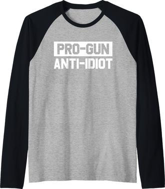 The Salty Veteran Pro Gun Anti Idiot Herren Pro Gun Anti Idiot Raglan