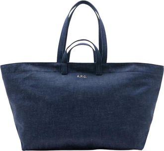 A.P.C. A.p.c., Femme, Sacs, Bleu, Taille: ONE Size Le Drummer Toile