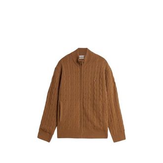 Tommy Hilfiger Pull droit col montant torsad&eacute; en laine