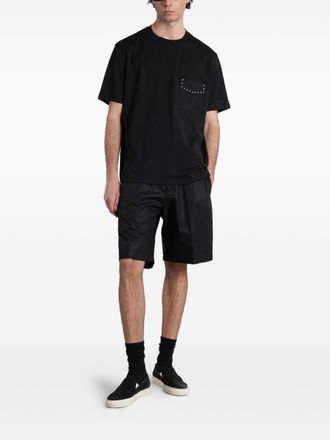 low brand Mens Shorts Black Cotton