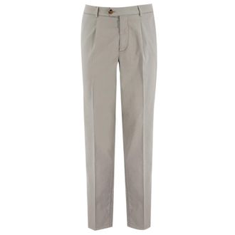 Brunello Cucinelli Tailored Darted Waistband Hosen - - Trousers - Herren - Grau - 2XL
