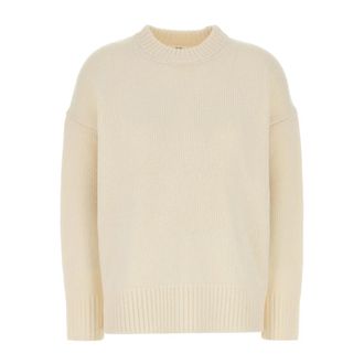 Co Oversized Crew Neck Sweater - - Knitwear - Damen - Beige - XS
