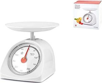 hOme Home Mechanische Küchenwaage, weiß, 0,5 kg
