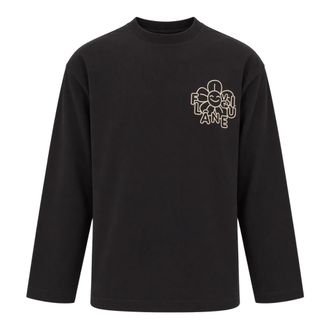 Flaneur Langarmshirt - - Tops - Herren - Schwarzk - S