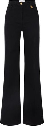 Elisabetta Franchi Femme, Pantalons, Noir, Taille: W28 Palazzo Pant