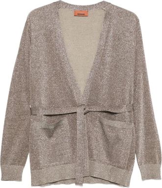Missoni Femme, Pulls, Beige, Taille: 38 FR Cardigan Ceinture