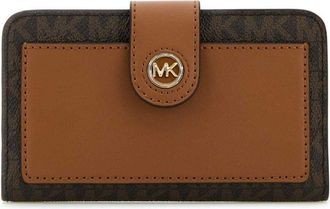 Michael Michael Kors portefeuille à motif monogrammé - Marron