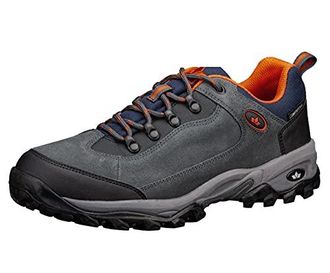 Lico Homme Milan Low Chaussure de Course Tout Terrain, Anthacite/Orange, 46 EU