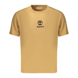 Timberland Homme, Tops, Brun, Taille: 3XL T-shirt &agrave; logo imprim&eacute; empil&eacute;