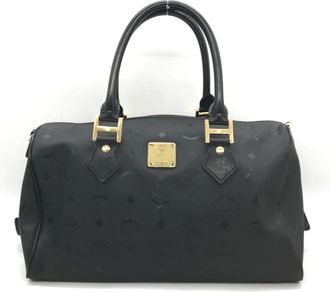 MCM Mcm, Femme, Sacs, Noir, Taille: ONE Size Ella Boston Bag