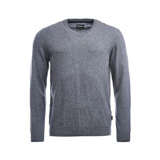 Barbour Harrow V-Ausschnitt Pullover - - Knitwear - Herren - Grau - XL