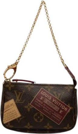 Louis Vuitton Mini Pochette Accessoires Pre-owned - Femme - Pre-owned - Brun - Taille: ONE Size