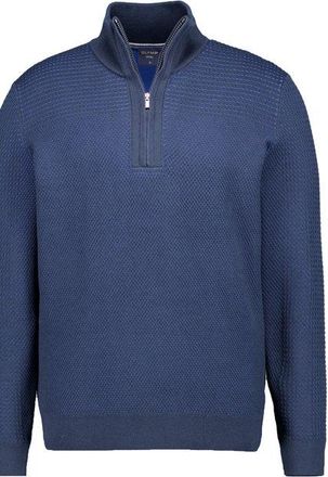 Olymp Herren Pullover blau unifarben
