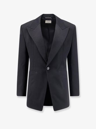 Saint Laurent Single-breasted certified wool blazer - SAINT LAURENT - gender_Man
