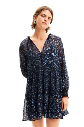 Desigual Damen Vest_Duque Dress, Blau, M EU