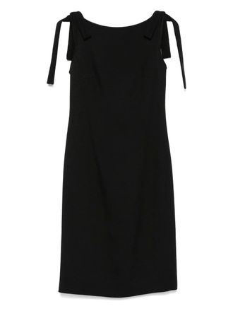 N°21 robe mi-longue à détail de noeud - Noir