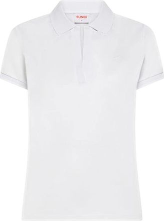 Sun 68 Femme, Tops, Blanc, Taille: 38 FR Polo