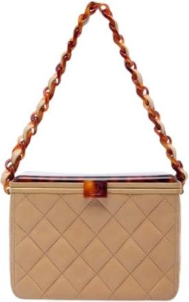 Chanel Sac Vanity Pre-owned - Femme - Pre-owned - Beige - Taille: ONE Size