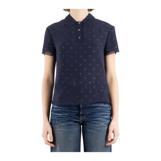 Acne Studios Navy Blau und Wei&szlig; Hemd - - Tops - Damen - Blau - S