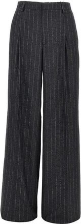 Tagliatore Pinstriped wool blend pants with dart Woman 40