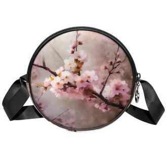 Generic Circle Sac &agrave; bandouli&egrave;re pour femme, petit sac &agrave; bandouli&egrave;re avec fermeture &eacute;clair et bretelles r&eacute;glables style d&eacute;contract&eacute; pour femmes et filles