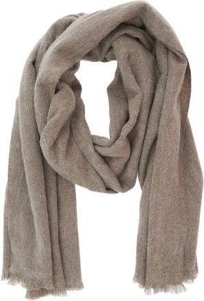 Brunello Cucinelli Wool and Cashmere Blend Scarf - Brown