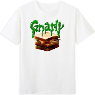 Generic Katseye Gnarly Merch T-shirt col rond à manches courtes en coton pour homme et femme, blanc, 4XL