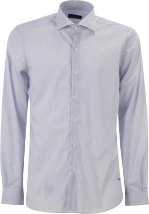 Fay Homme, Chemises, Bleu, Taille: 3XL Chemise Stretch Col Anglais