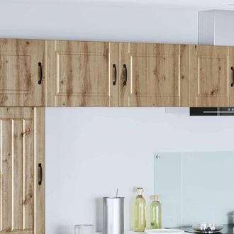 vidaXL vidaXL Armoire de cuisine 2 pcs Ch&ecirc;ne artisanal 50 x 31 x 40 cm