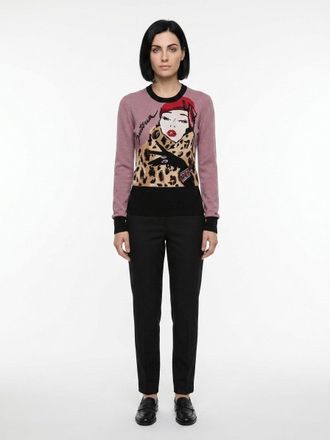 Dolce & Gabbana Graphic Wool Crewneck Sweater - Multicolor