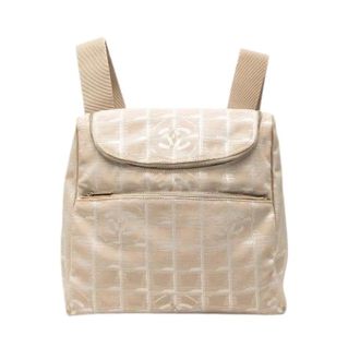 Chanel Pre-owned Sac &agrave; dos en nylon - Femme - Pre-owned - Beige - Taille: ONE Size